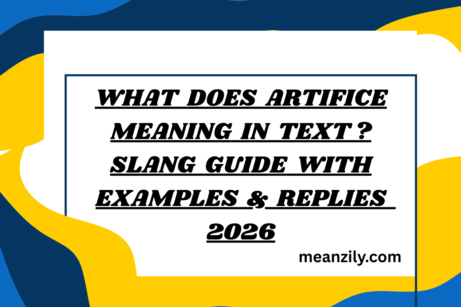 What Does Artifice Meaning in Text? Slang Guide with Examples & Replies ...